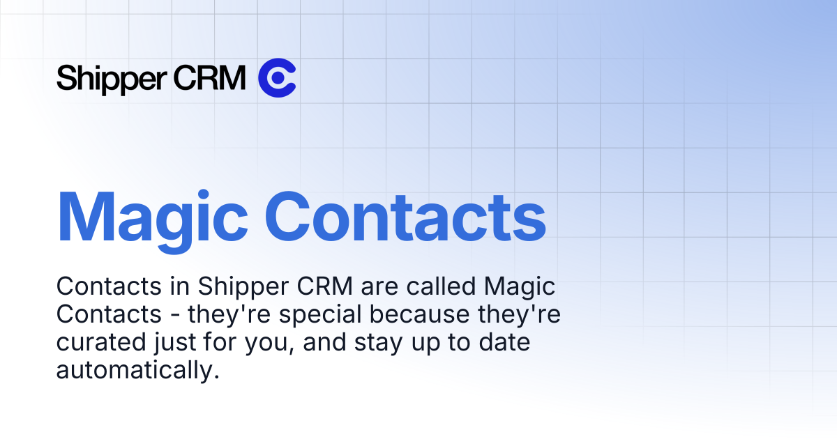 Magic Contacts | Product Guide