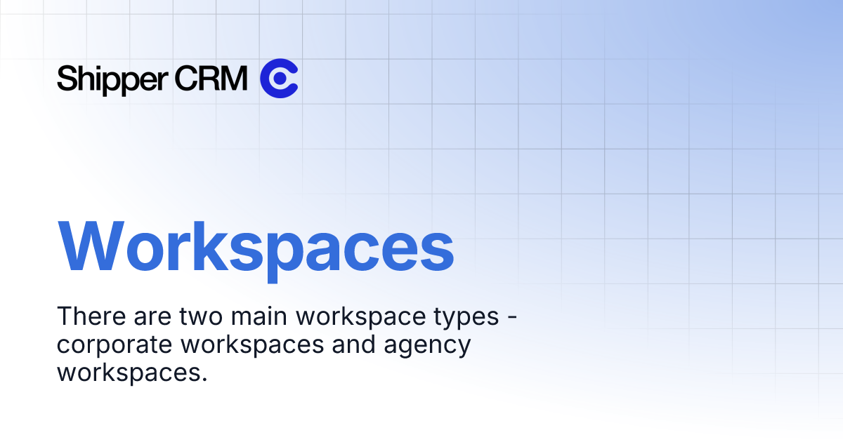 Workspaces | Product Guide