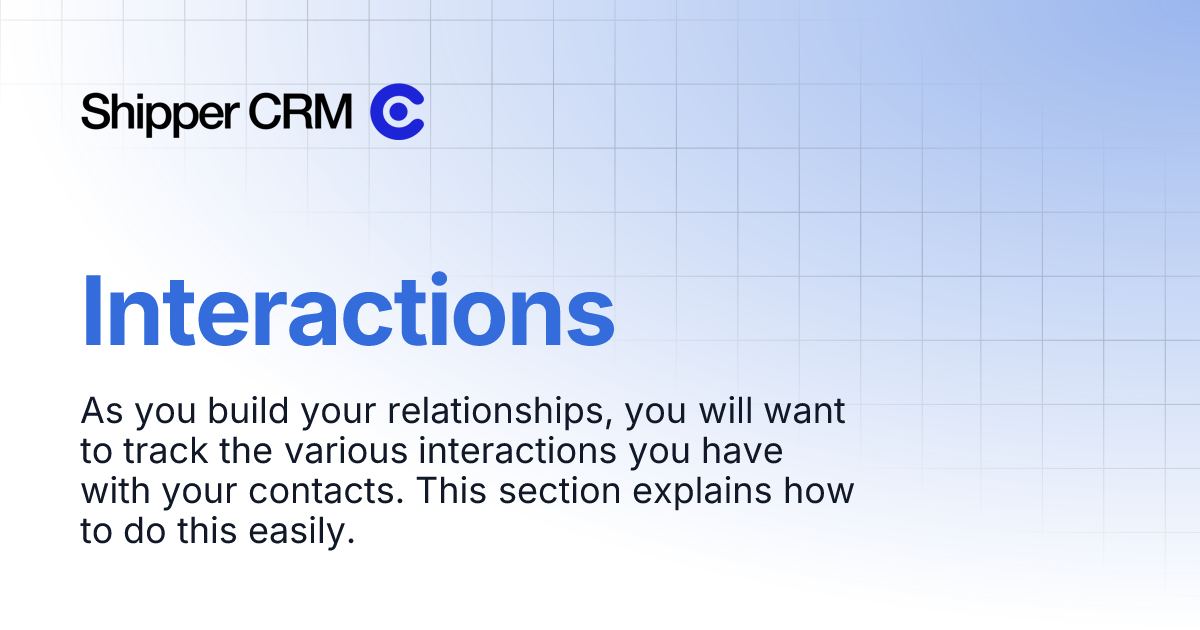 Interactions | Product Guide